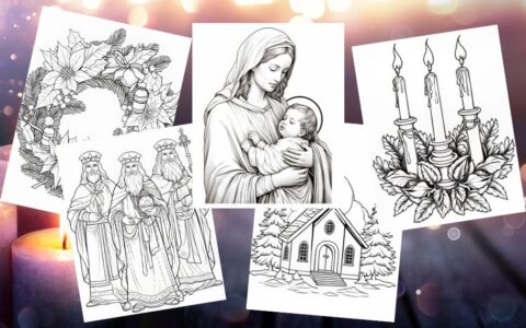 10 Amazing Catholic Advent Coloring Pages - My Favorite Coloring Pages