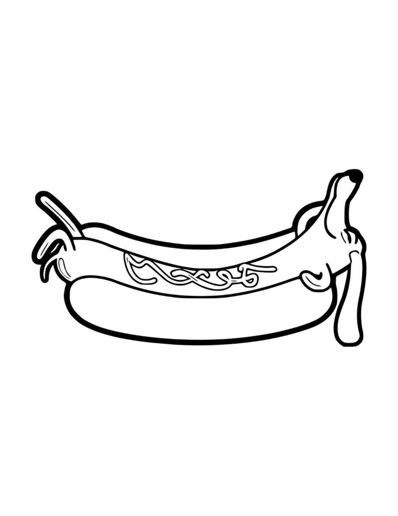 20 Hot Diggigity Hot Dog Coloring Pages My Favorite Coloring Pages